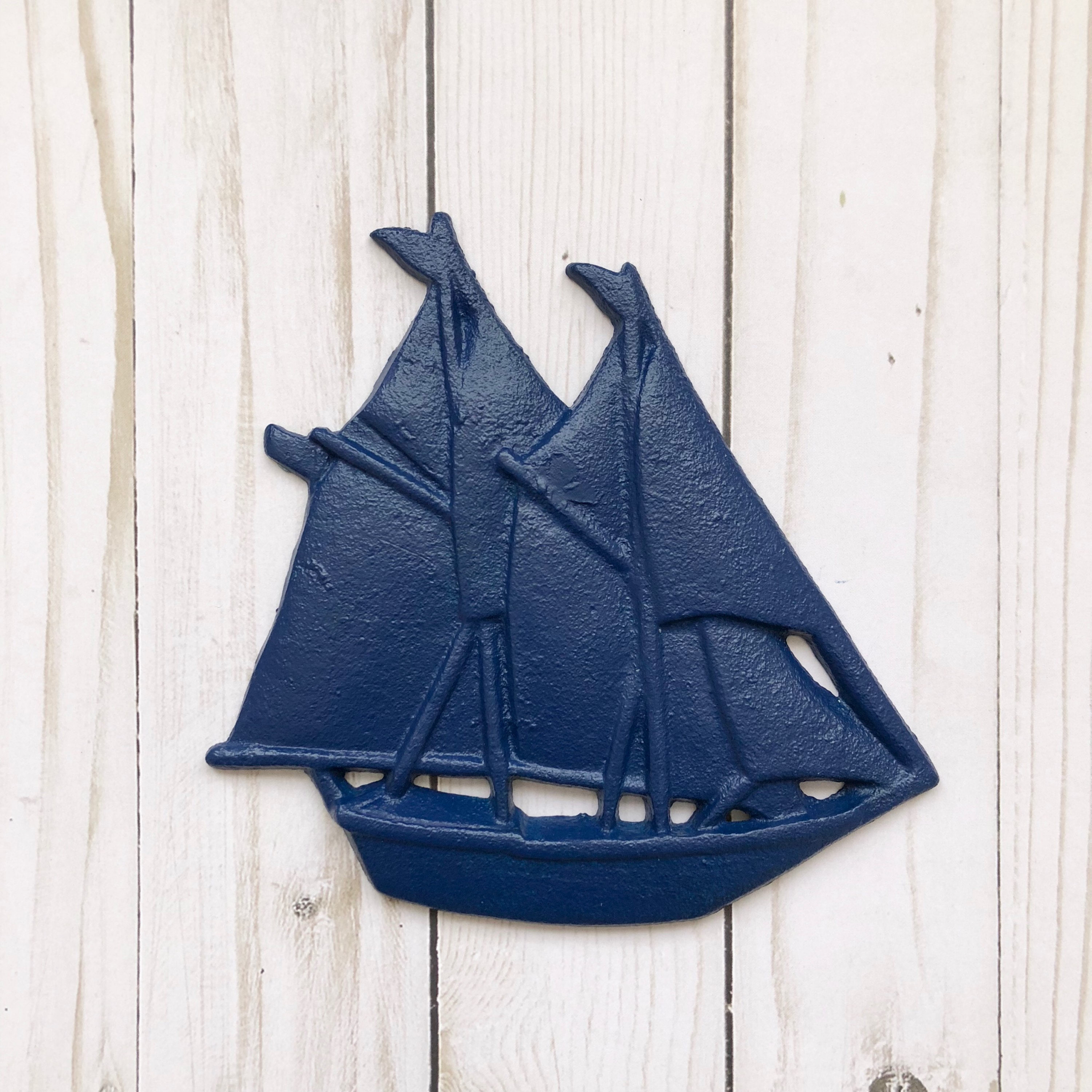 Cast Iron Nautical Decor, Navy Sailing Ship, Schooner Ship, Cast Iron ...