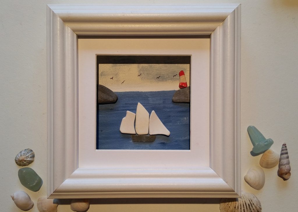 Pebble Art, Pebble Picture, Coastal Wall Decor from Cornish Pebble Art ...