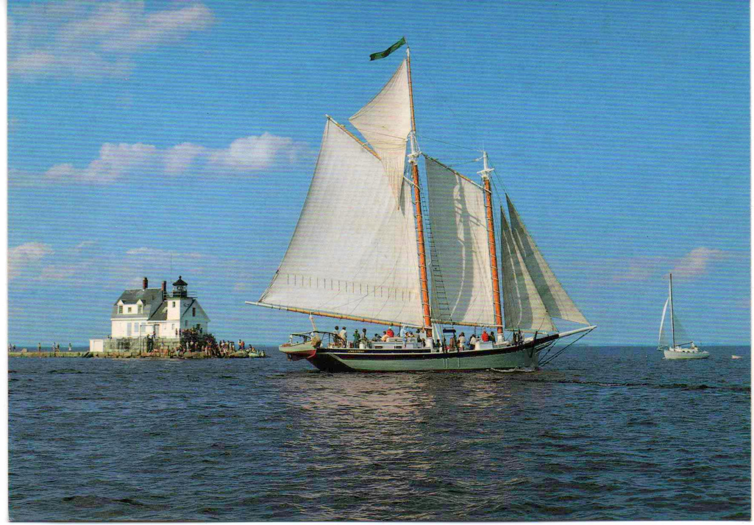 Maine Schooners Postcards, "Lewis R. French" Windjammer, Down East ...
