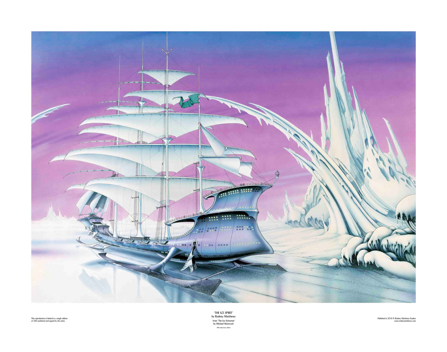 The Ice Spirit limited edition print by Rodney Matthews (from Michael ...