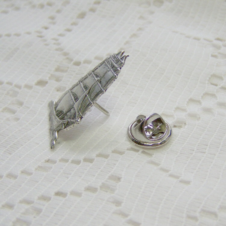 Clipper Ship Lapel Pin - Clipper Ship Tie Tack - 18th Century Schooner ...
