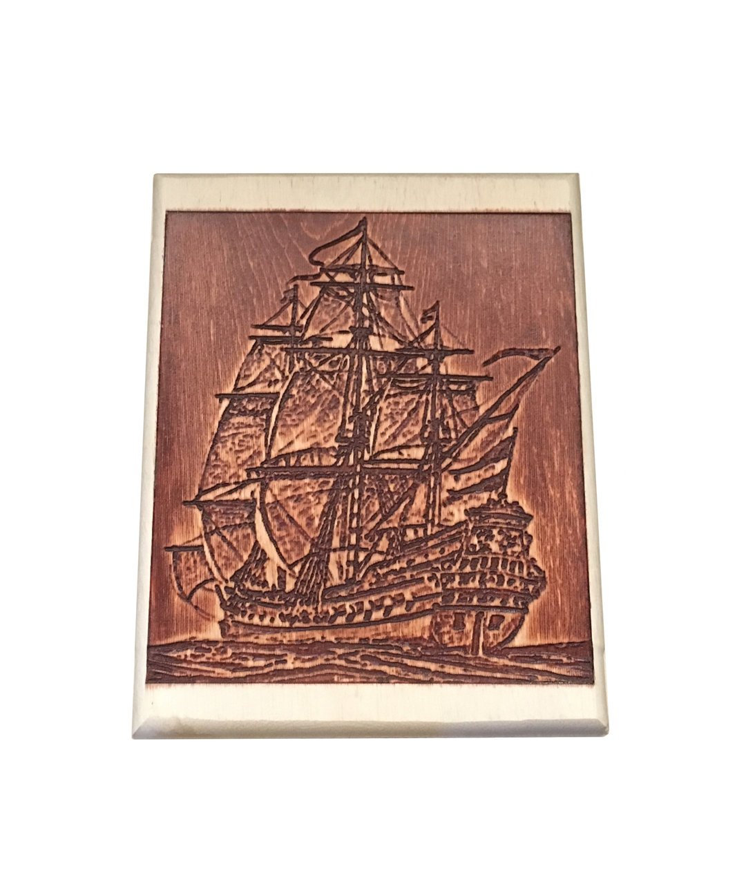 Schooner Sailing Ship Wood Engraving | Schooner Chandlery