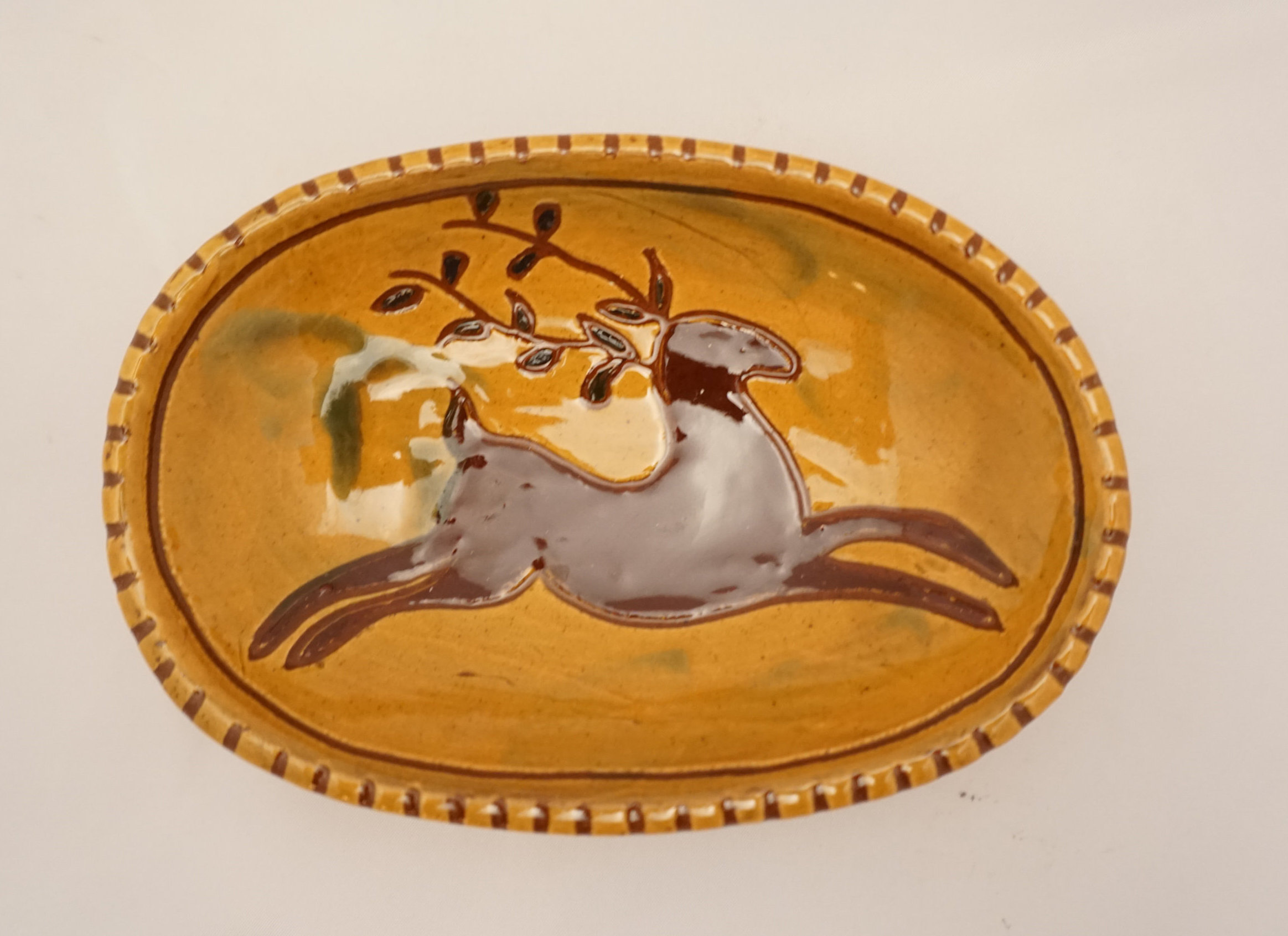 Redware Pottery, American Historical Sgraffito Earthernware ...