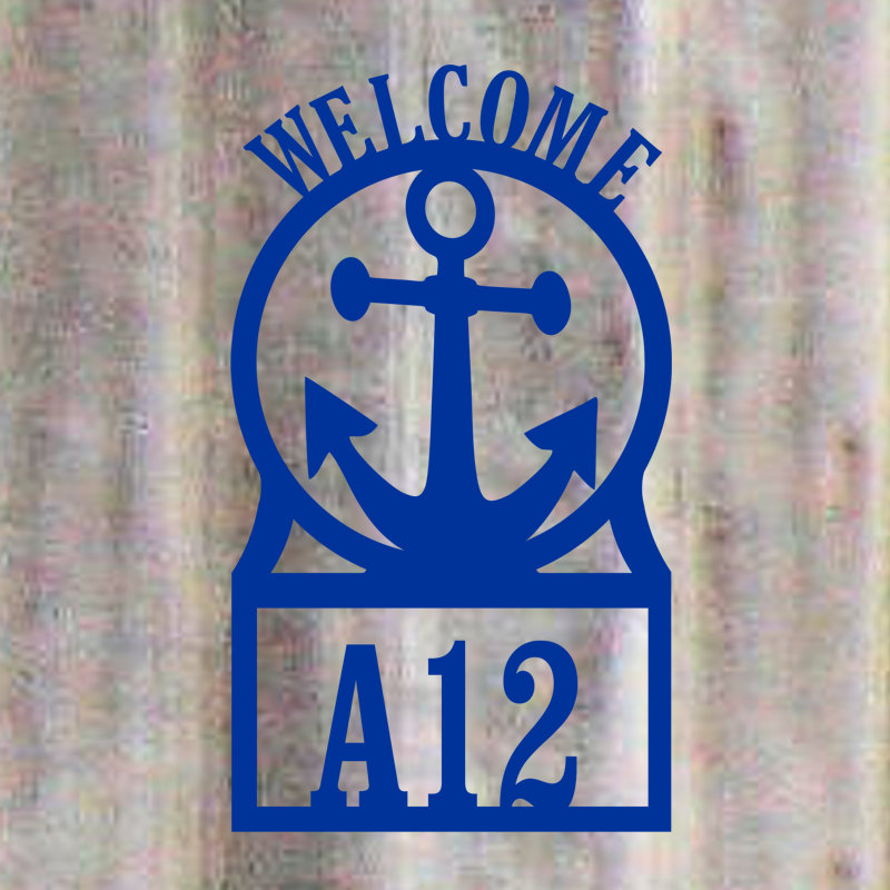 Nautical Theme Address Signs | Schooner Chandlery