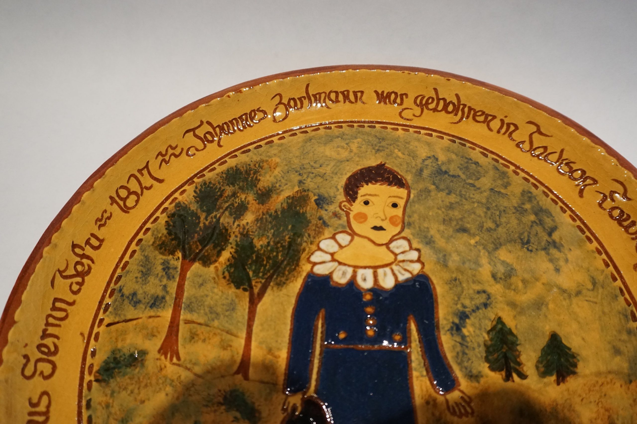 Redware Pottery, American Pottery, Historical Animal Sgraffito ...