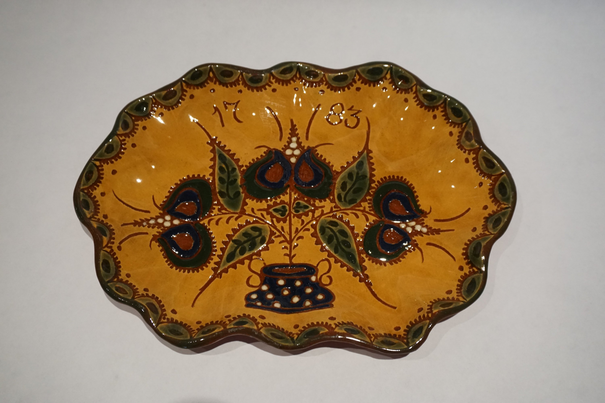 Redware Pottery, American Pottery, Historical Figural Animal Sgraffito ...