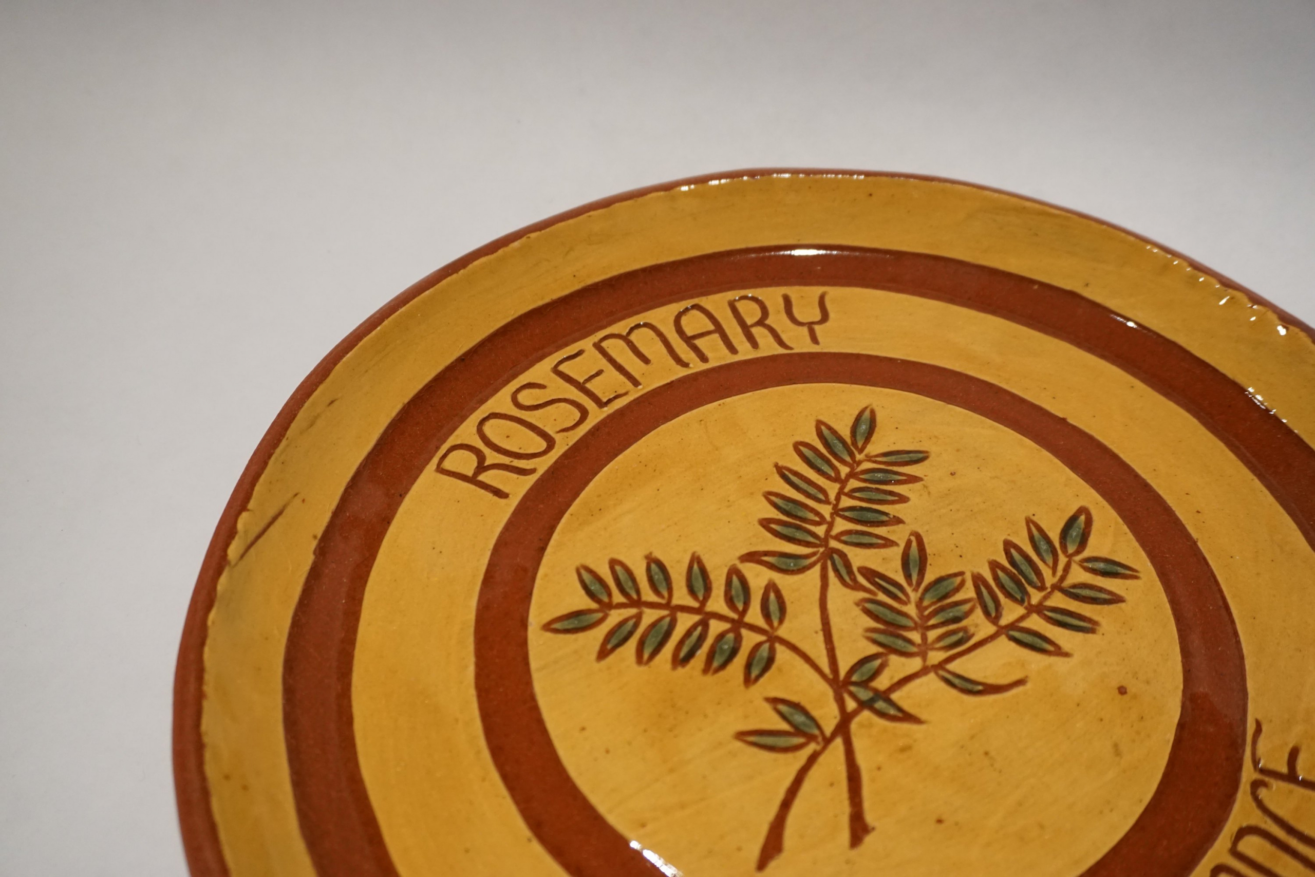 Redware Pottery, American Pottery, Historical Sgraffito Earthernware ...