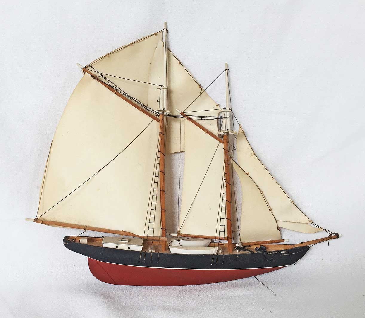 Vintage Gertrude L Thebaud Racing Schooner Finished Model 2 Mast Wood ...