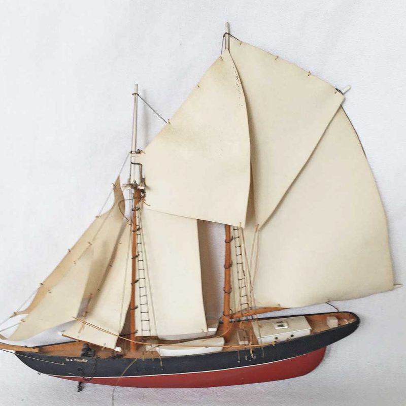 Vintage Gertrude L Thebaud Racing Schooner Finished Model 2 Mast Wood ...