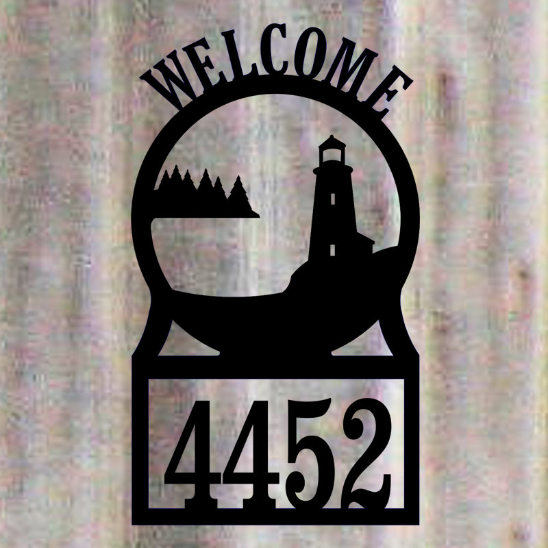 Nautical Theme Address Signs | Schooner Chandlery