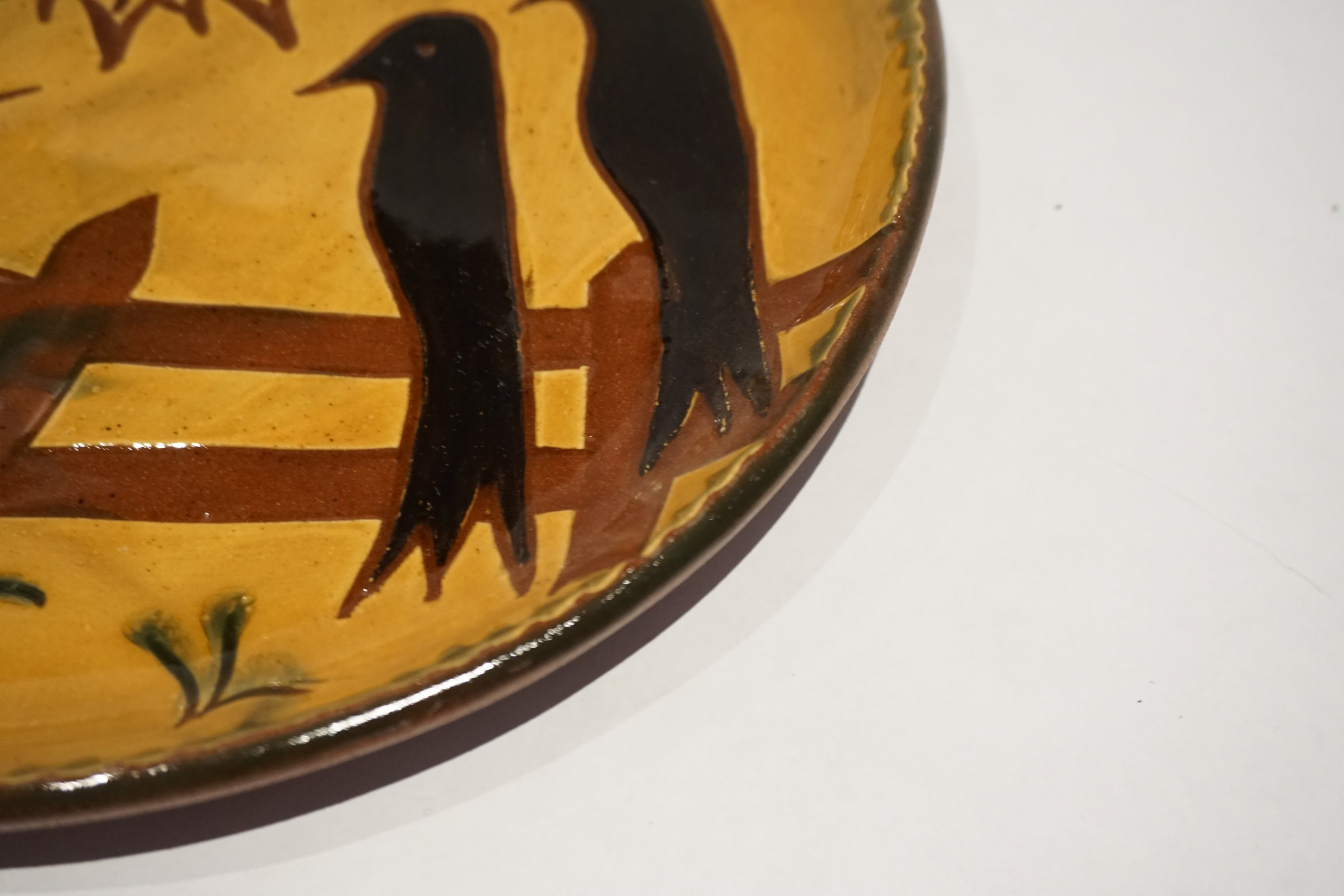 Redware Pottery, American Pottery, Historical Animal Sgraffito ...