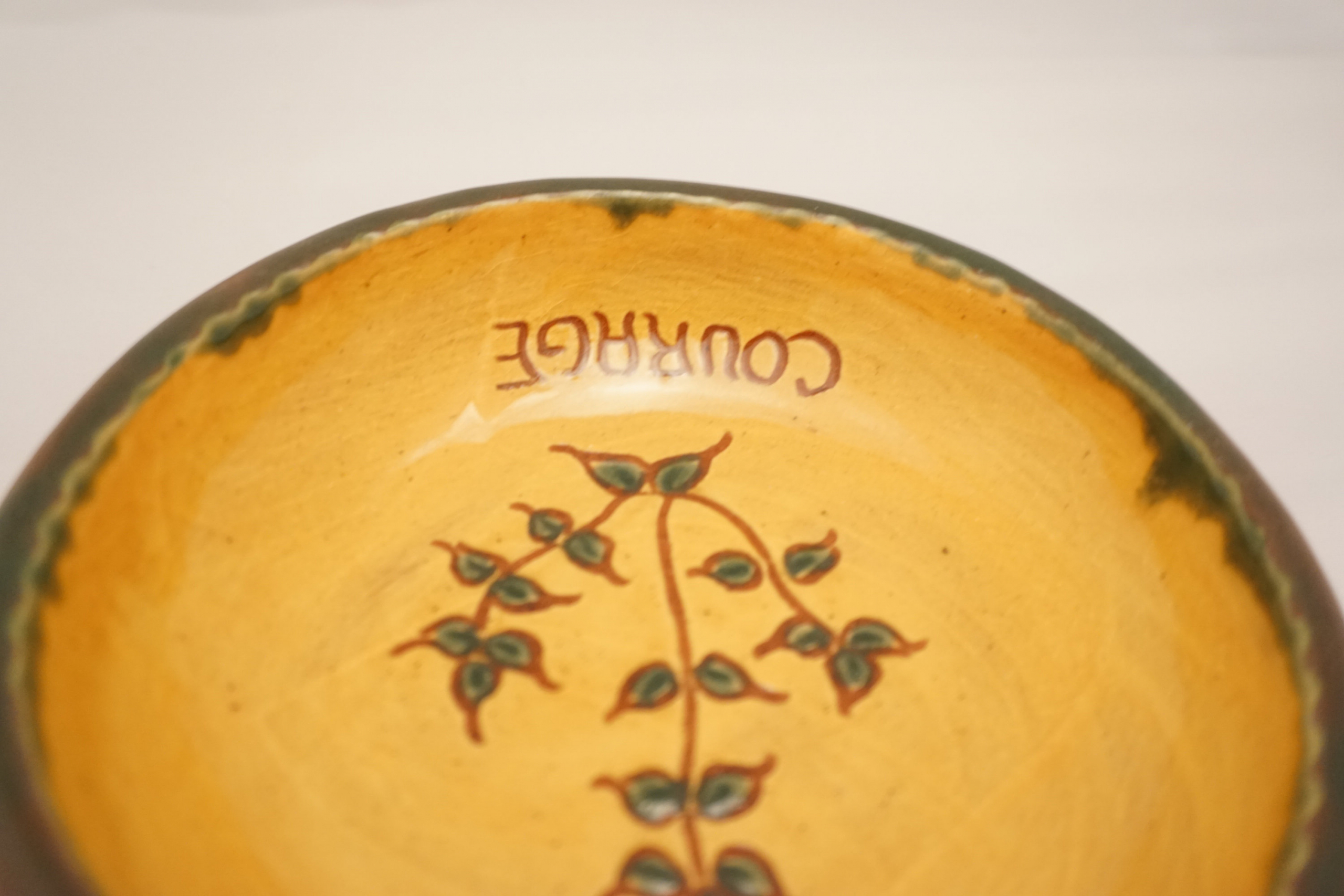 Redware Pottery, American Historical Sgraffito Earthernware ...