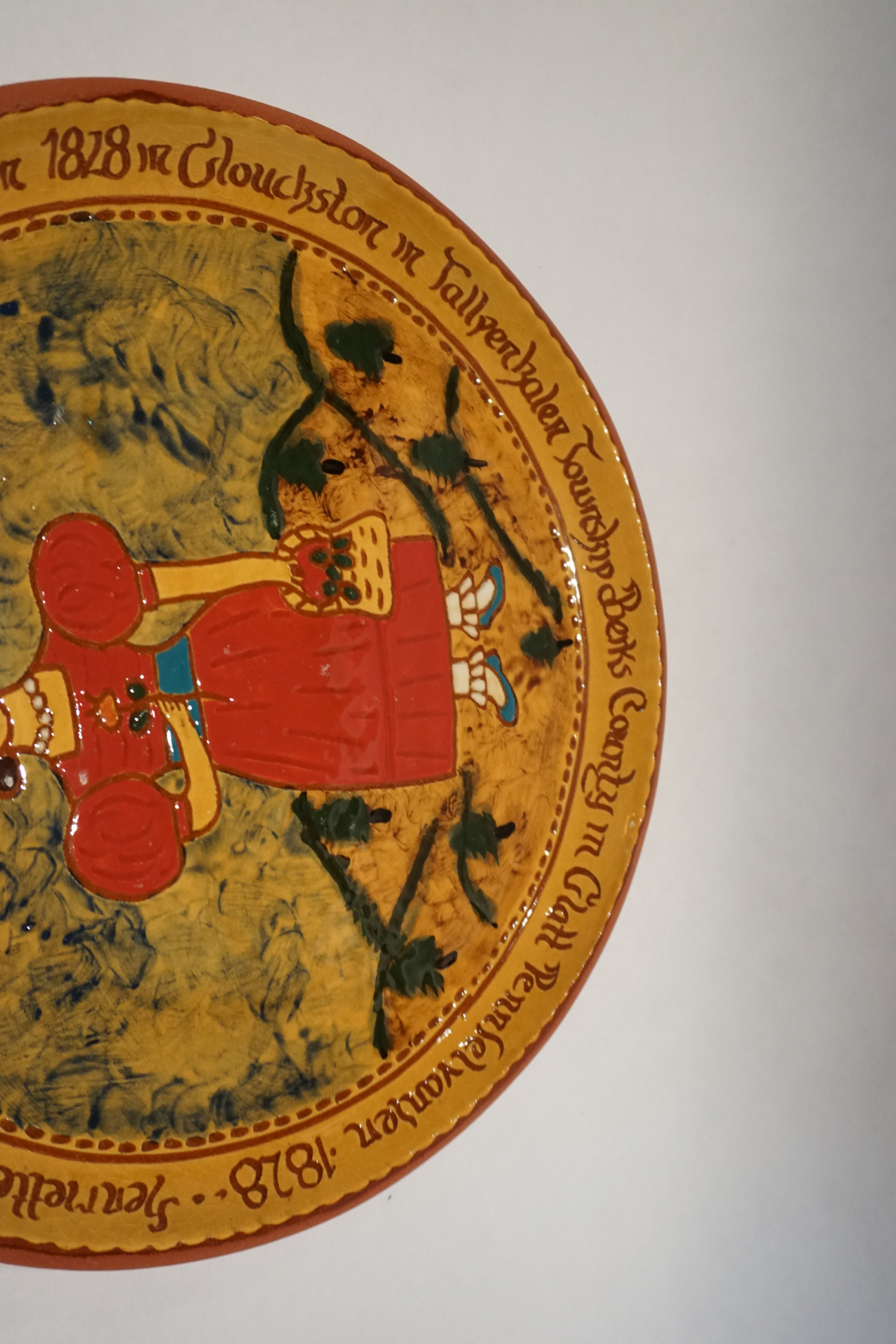 Redware Pottery, American Pottery, Historical Figural Sgraffito ...