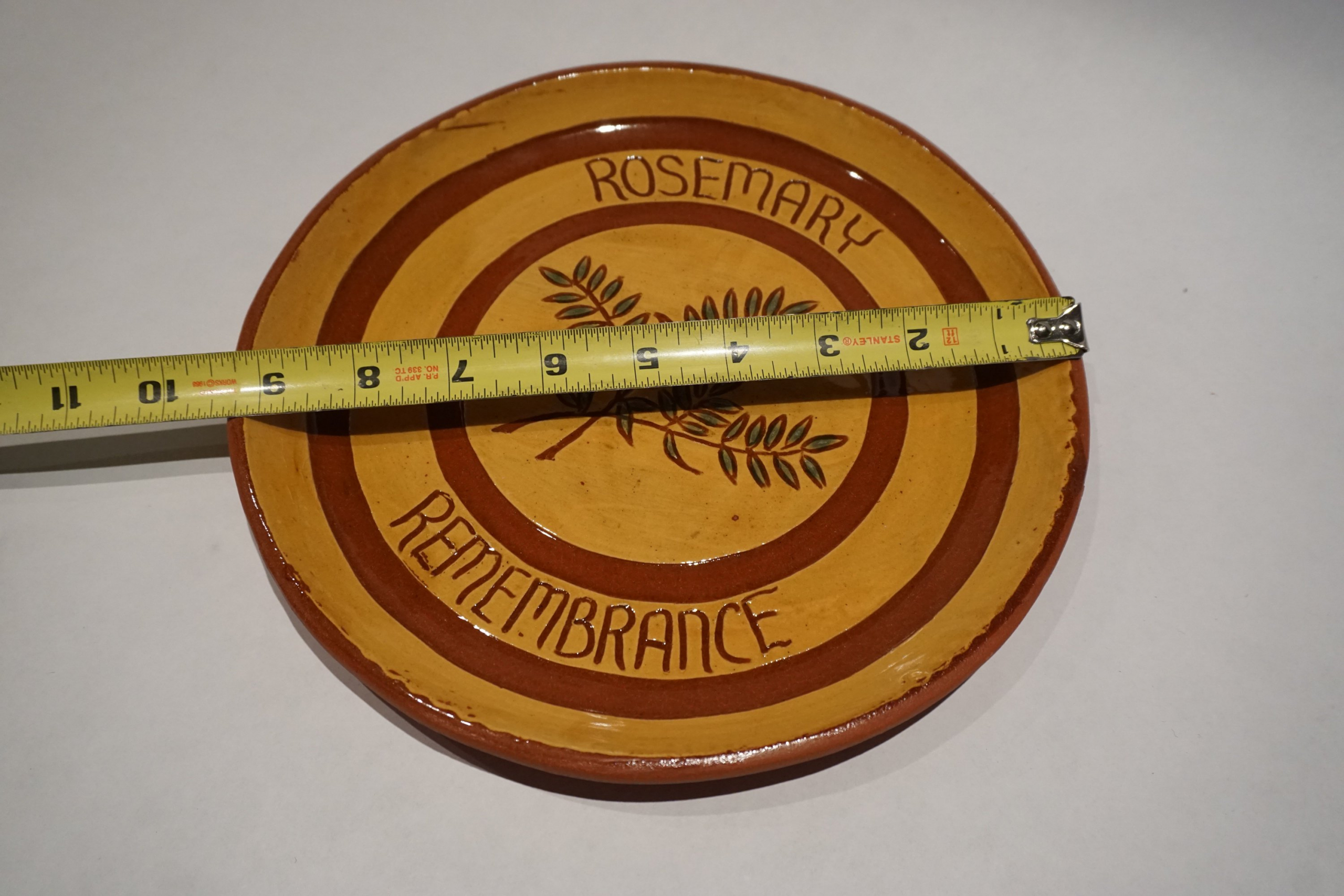 Redware Pottery, American Pottery, Historical Sgraffito Earthernware ...