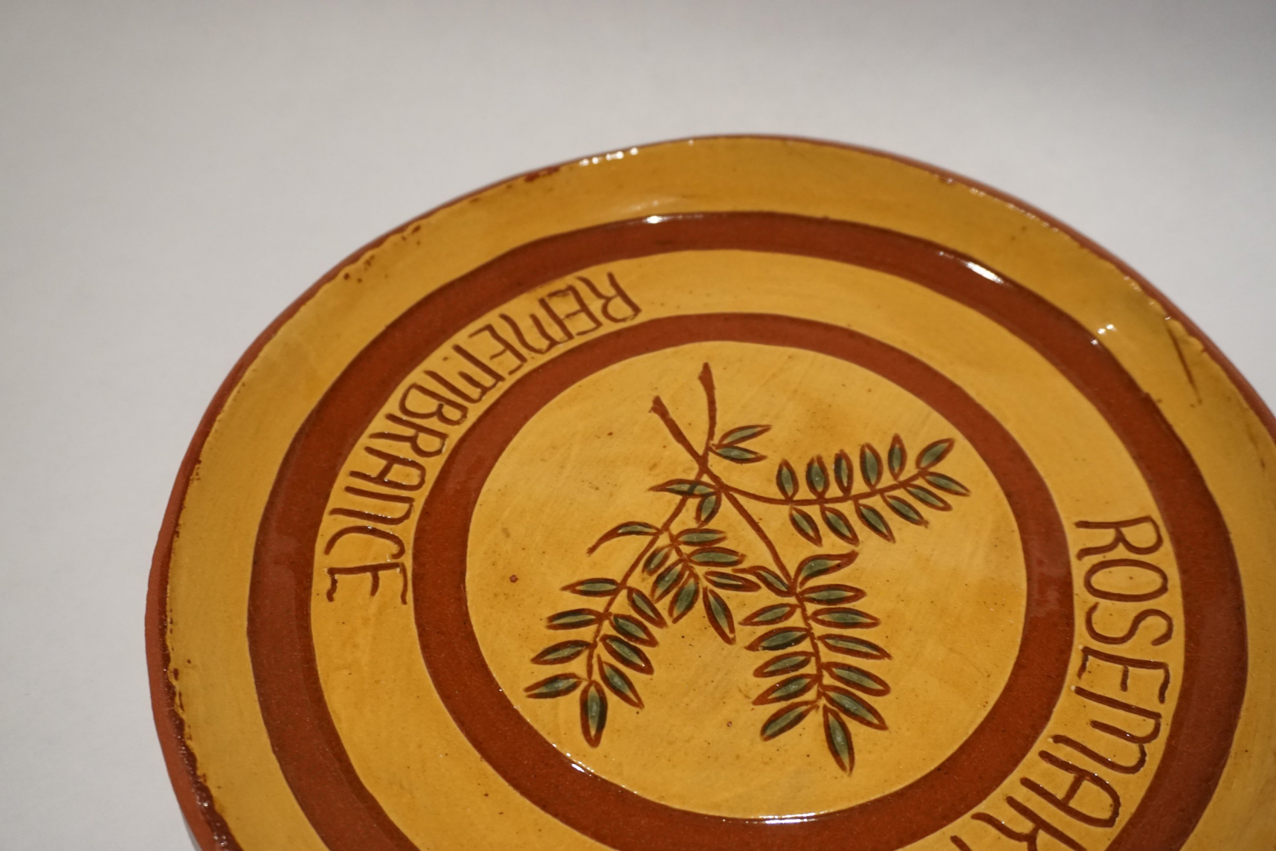 Redware Pottery, American Pottery, Historical Sgraffito Earthernware ...