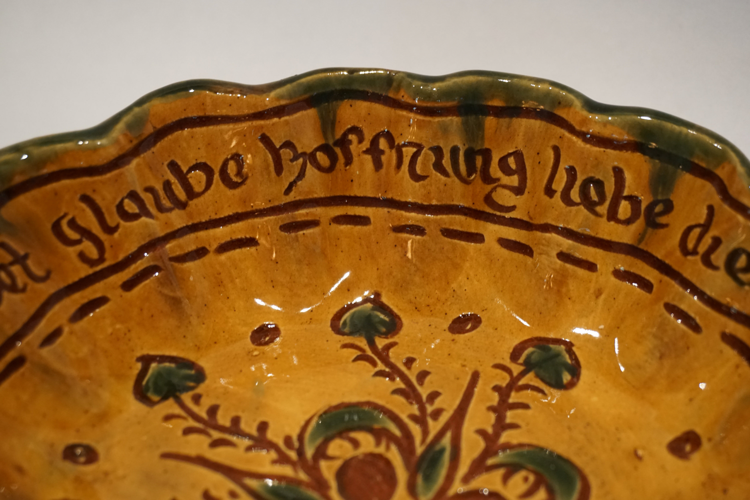 Redware Pottery, American Pottery, Historical Sgraffito Earthernware ...