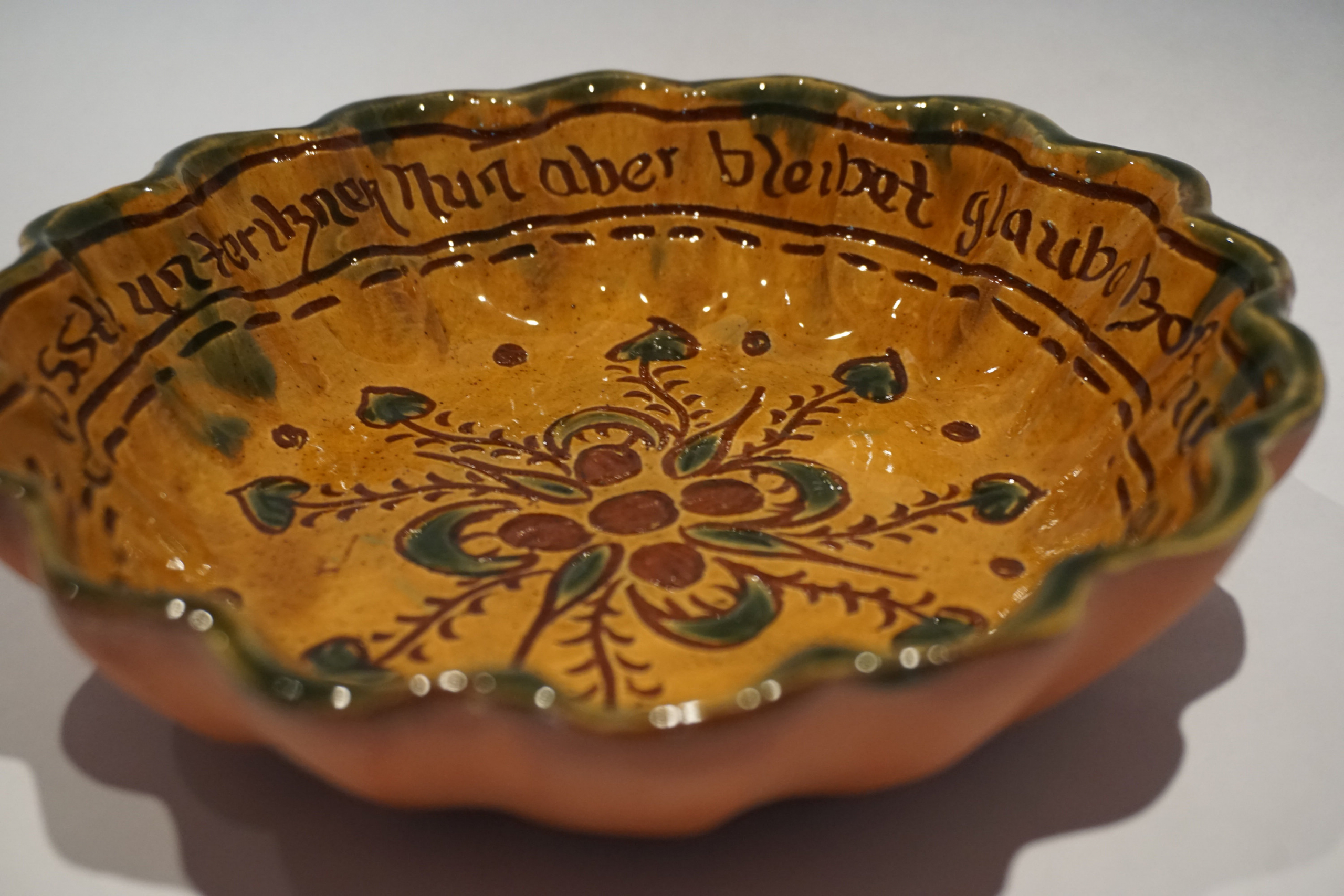 Redware Pottery, American Pottery, Historical Sgraffito Earthernware ...