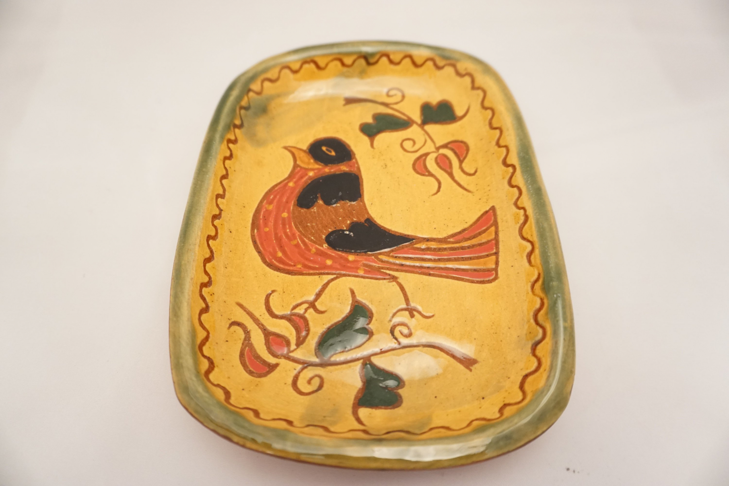 Redware Pottery, American Pottery, Historical Sgraffito Earthernware ...