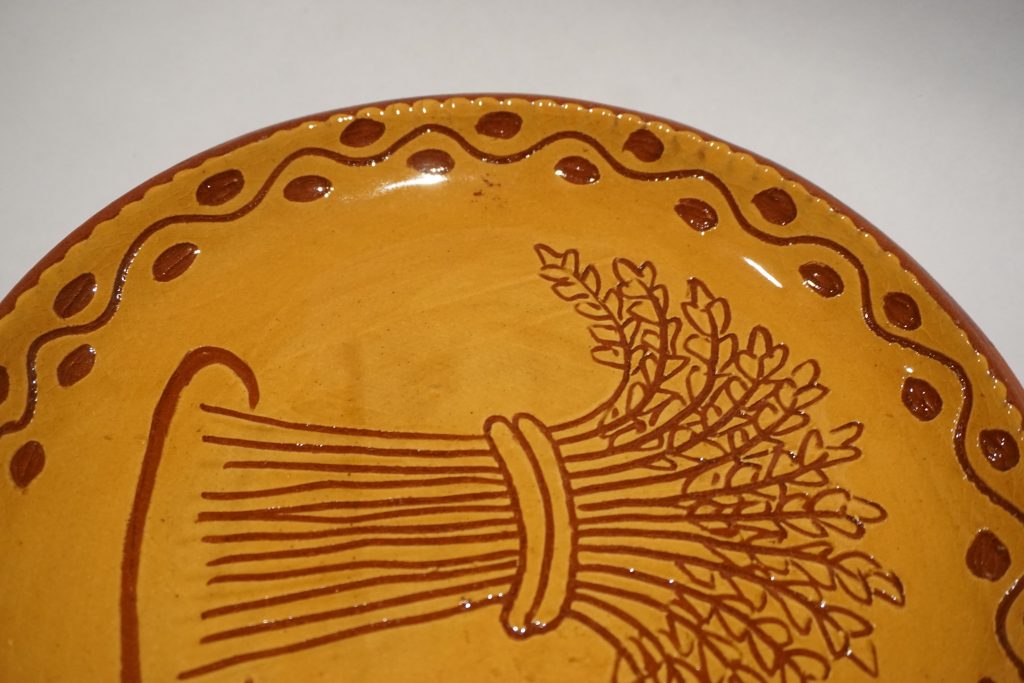 Redware Pottery, American Pottery, Historical Sgraffito Earthernware ...