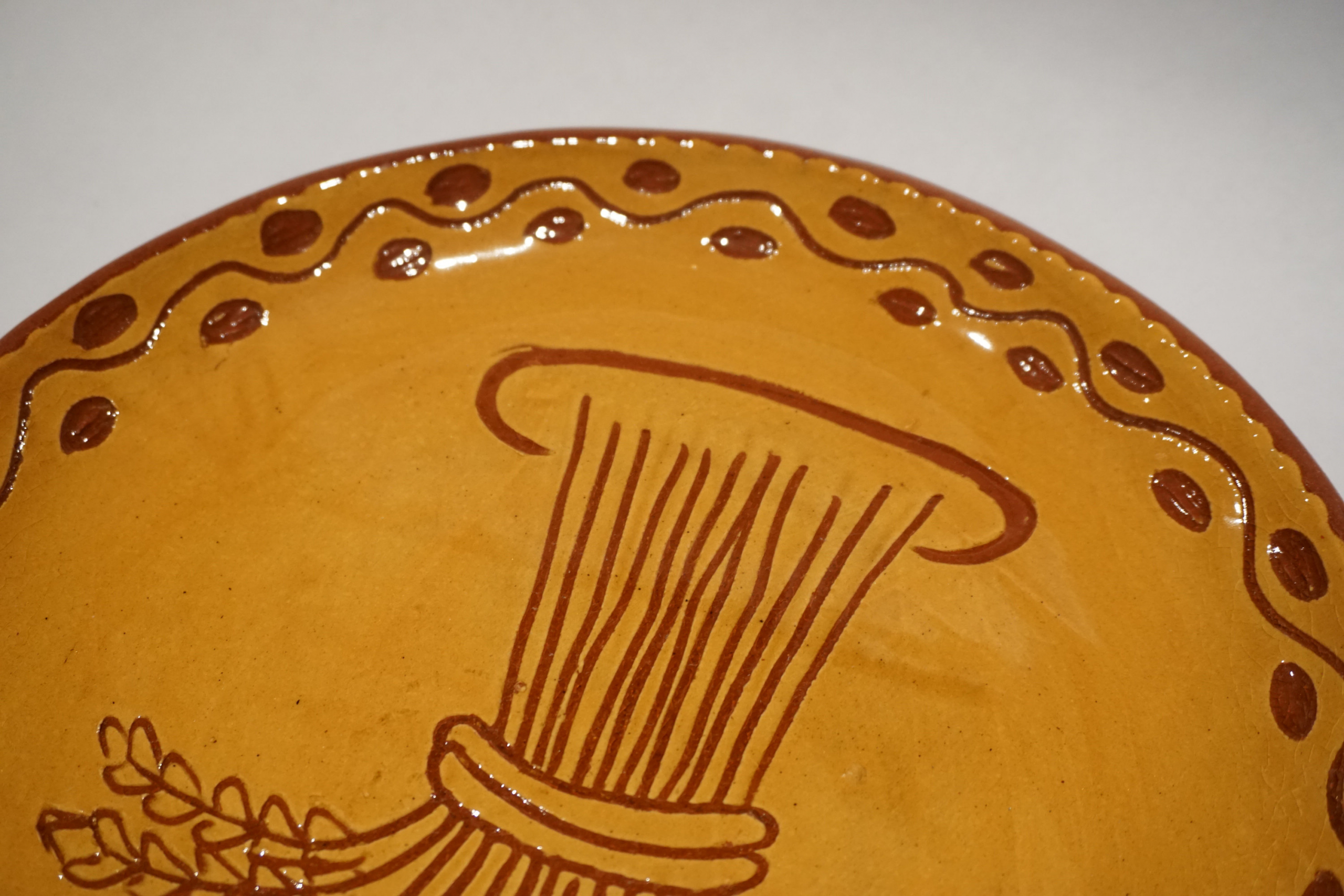 Redware Pottery, American Pottery, Historical Sgraffito Earthernware ...