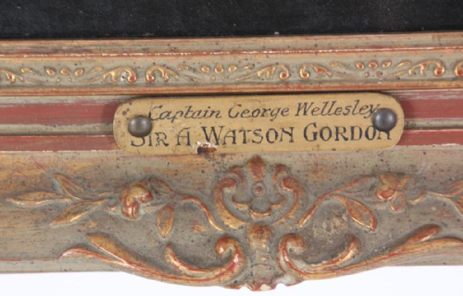 19th c. Portrait Painting Captain George Wellesley Oil on Canvas by Sir ...