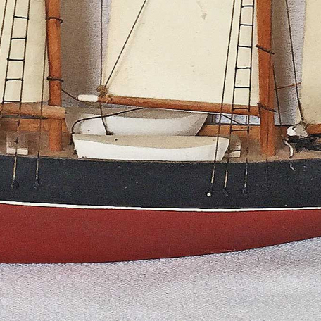 Vintage Gertrude L Thebaud Racing Schooner Finished Model 2 Mast Wood ...