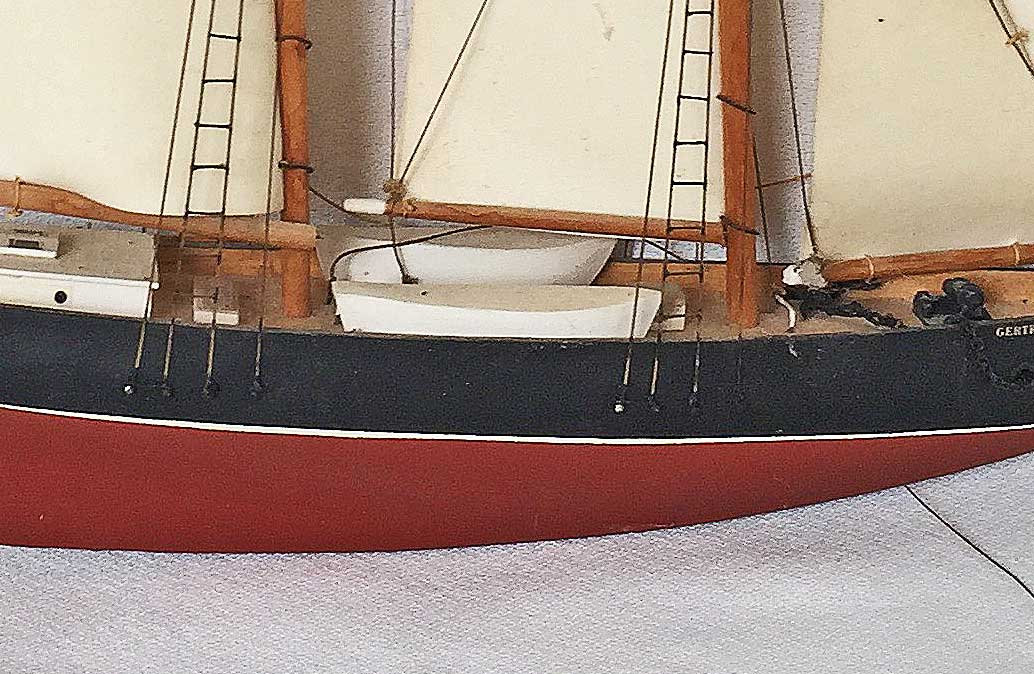 Vintage Gertrude L Thebaud Racing Schooner Finished Model 2 Mast Wood ...
