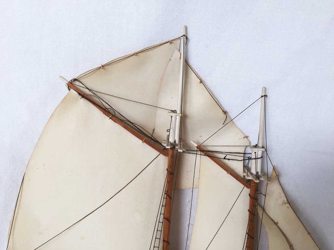 Vintage Gertrude L Thebaud Racing Schooner Finished Model 2 Mast Wood ...