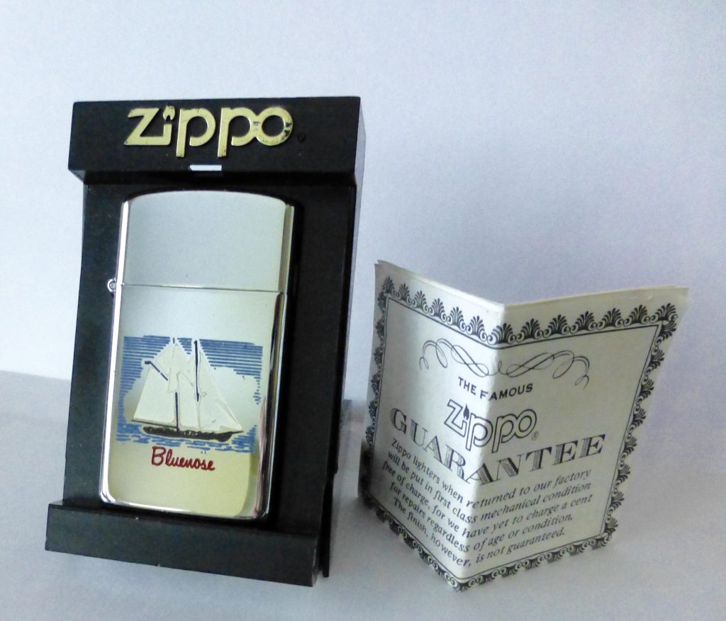 Vintage ZIPPO BLUENOSE Schooner Tall Ship Boat Never Used In Original ...