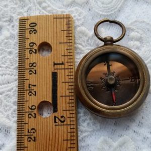 Brass Compass, Miniature 32mm, Old Vintage Antique, Tiny Working ...