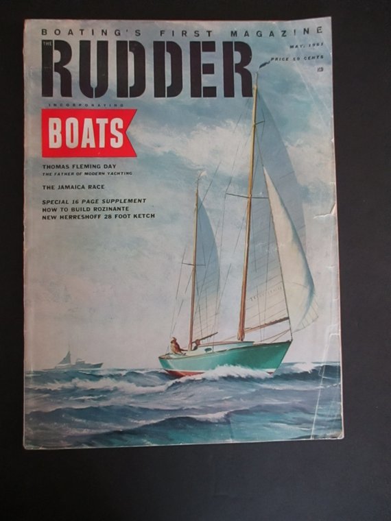 Rudder Magazine Vintage Boating Magazines May 1961 Advertising The ...