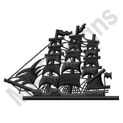 Clipper Ship - Machine Embroidery Design, Ship | Schooner Chandlery