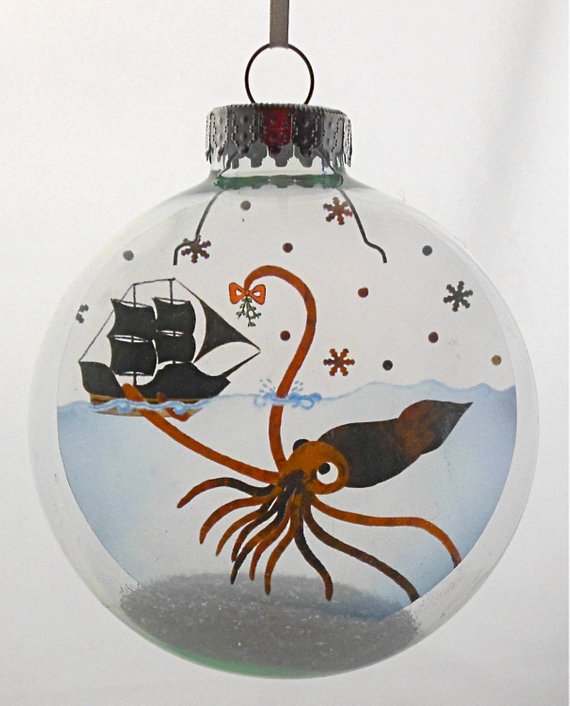 Mr. Squid Christmas Holiday Ornament | Schooner Chandlery