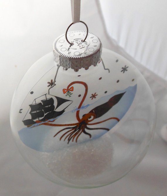 Mr. Squid Christmas Holiday Ornament | Schooner Chandlery