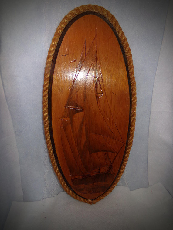 Cape Cod Nautical Schooner . Three Masted Schooner Ship . Wooden ...