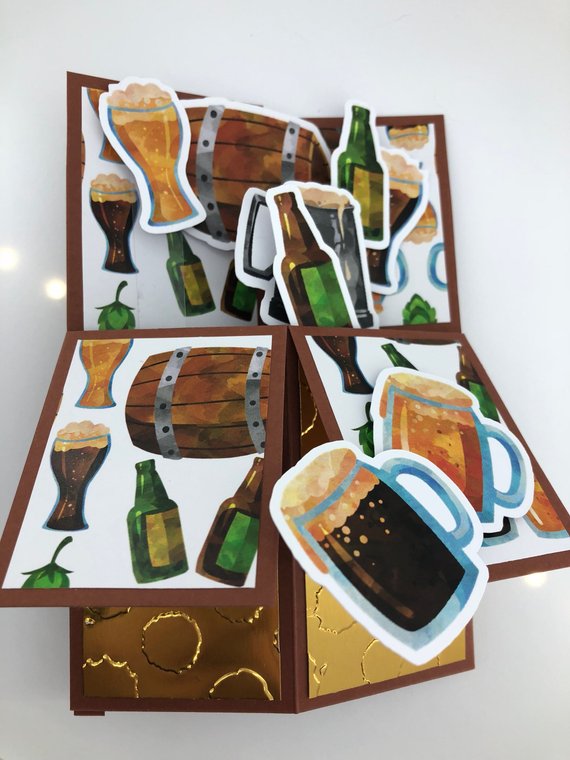 Beer 3D Pop Up Card | Schooner Chandlery