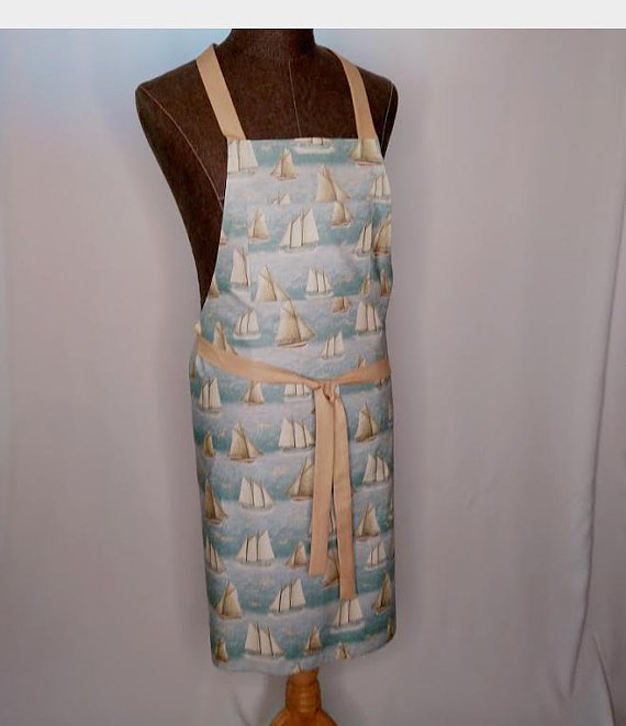 Men's Sailing Vessel Butcher Style Apron | Schooner Chandlery