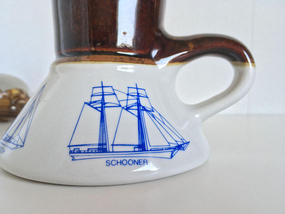 Vintage Yacht Schooner Mug Feltman Langer 1970s | Schooner Chandlery
