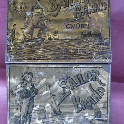 ANTIQUE SAILOR SCHOONER ship smoking pipe marine nautical harbor old ...