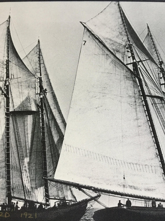 Vintage MacAskill Photo of the Bluenose & Henry Ford Racing 1921 Print ...