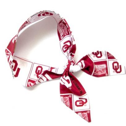 Oklahoma Sooners Short Skinny Scarf OU Schooner Neck Wrist Purse Scarf ...