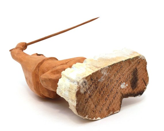 Inuit Wood Carving by Bernard Blake, Sculpture of North Pole Eskimo ...