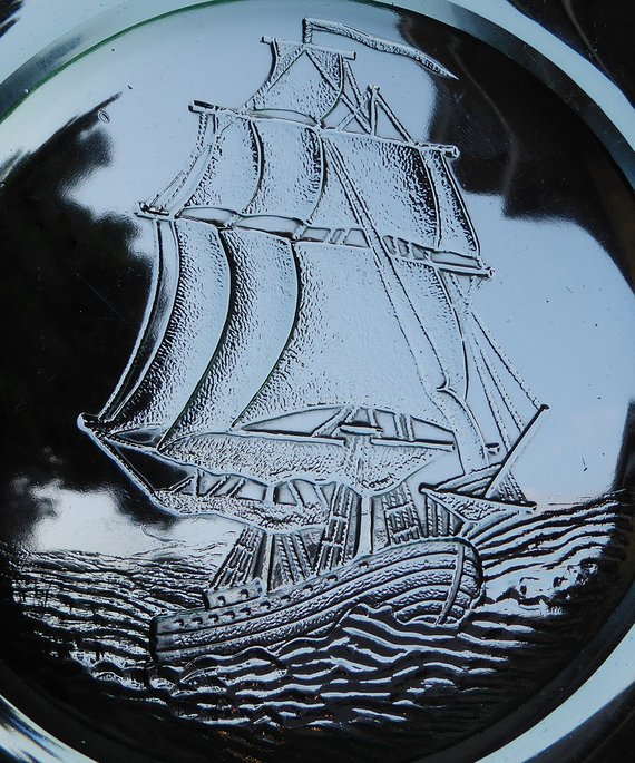 4 Vintage Duncan & Miller Ships Green Cutty Sark Schooner Clipper ...