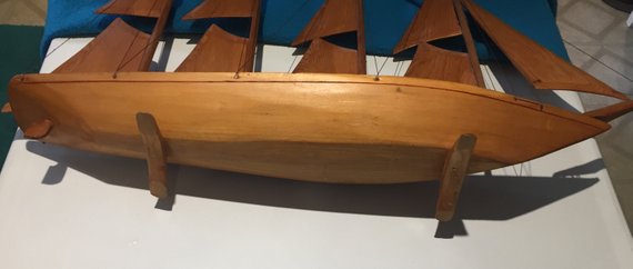 4-Mast Wooden Schooner Model Sailing Ship | Schooner Chandlery