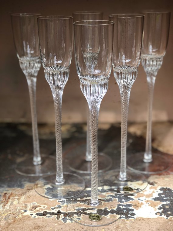 Bohemia Crystal Stemware, Sherry Glass or Schooner Glasses, Set of 6 ...