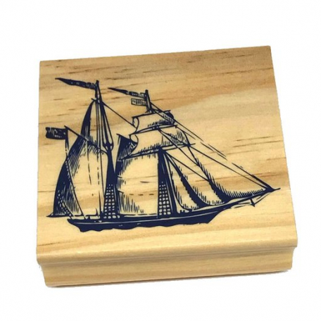 Nautical Coastal Seaside Stamp SET BUNDLE. Sailboat. Schooner. Seashell ...