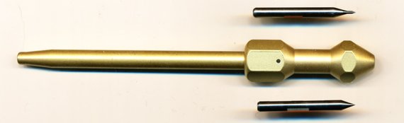 Printmaking Scrimshaw scribe hobby tool brass round 7/16 hexagon ...