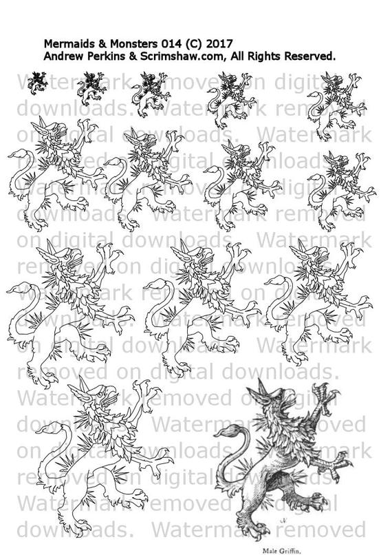 Scrimshaw Patterns Printable