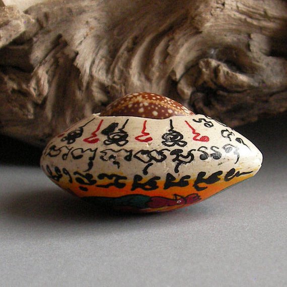 Rare Hand-Painted Yantra Chicken Bia Gae Phra Arjahn Yao Thai Magic ...