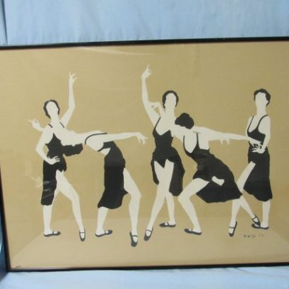 M. M. Roe Maggie Signed Original Watercolor Ballerina Dancers dated ...